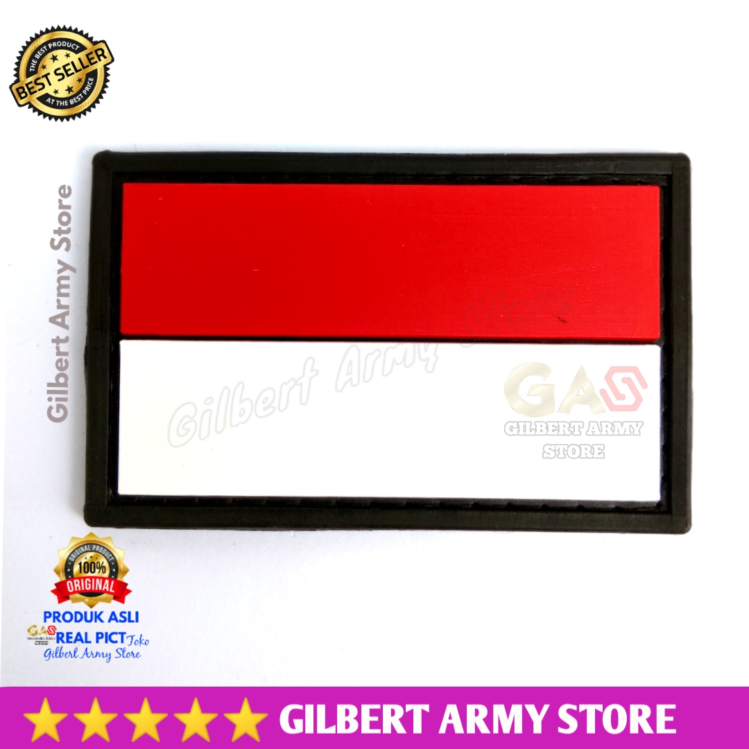 GILBERT ARMY STORE Logo Karet Patch Rubber Velcro emblem Tempelan ...