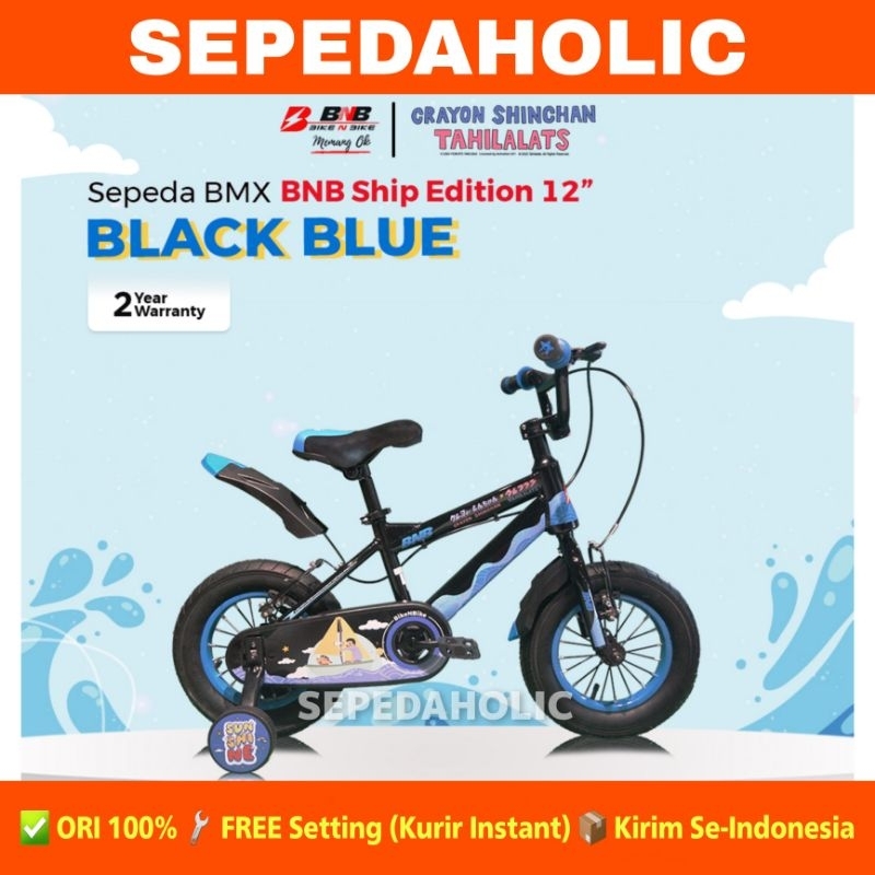 Sepeda Anak Laki BMX BNB SHIP 12 16 Inch Ban Jumbo 3.0 Usia 2-6 Tahun ...