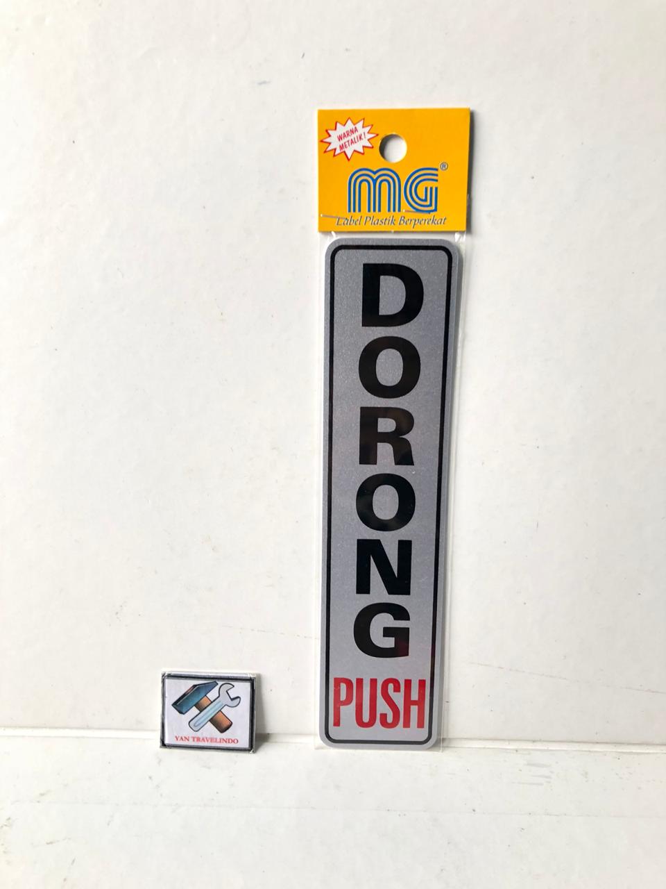 LABEL STICKER TULISAN DORONG PINTU KACA PUSH TEMPELAN HIGH QUALITY DAYA ...