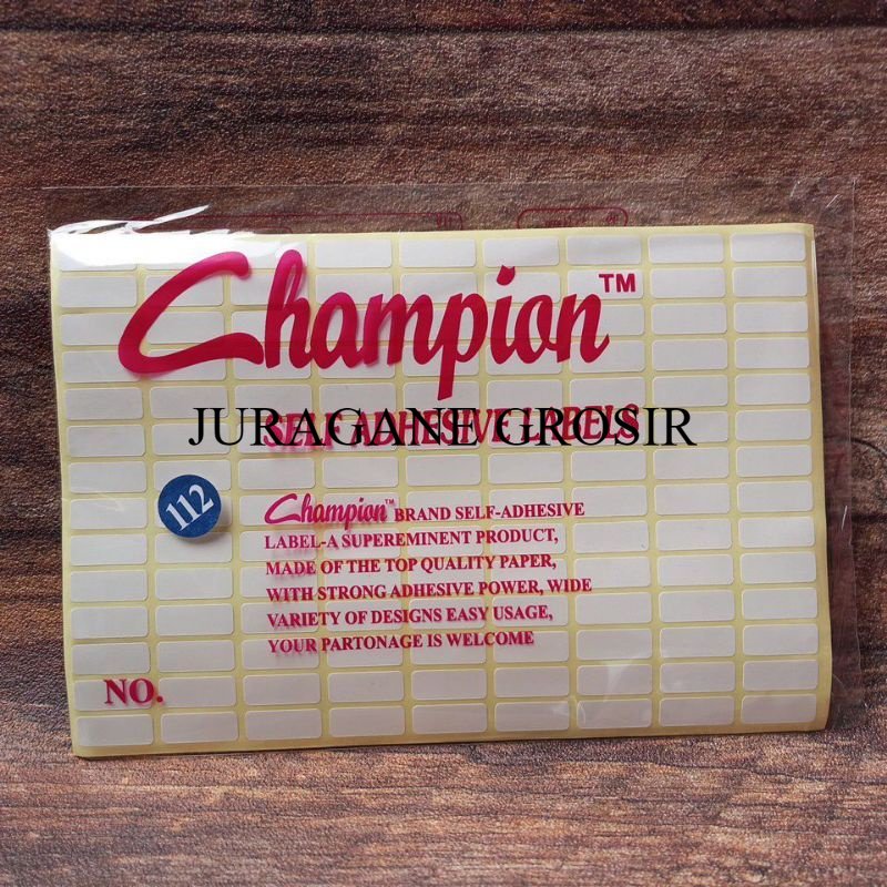 LABEL RIKITO/ LABEL CHAMPION/ LABEL HARGA/ STIKER HARGA/ Stiker nama ...