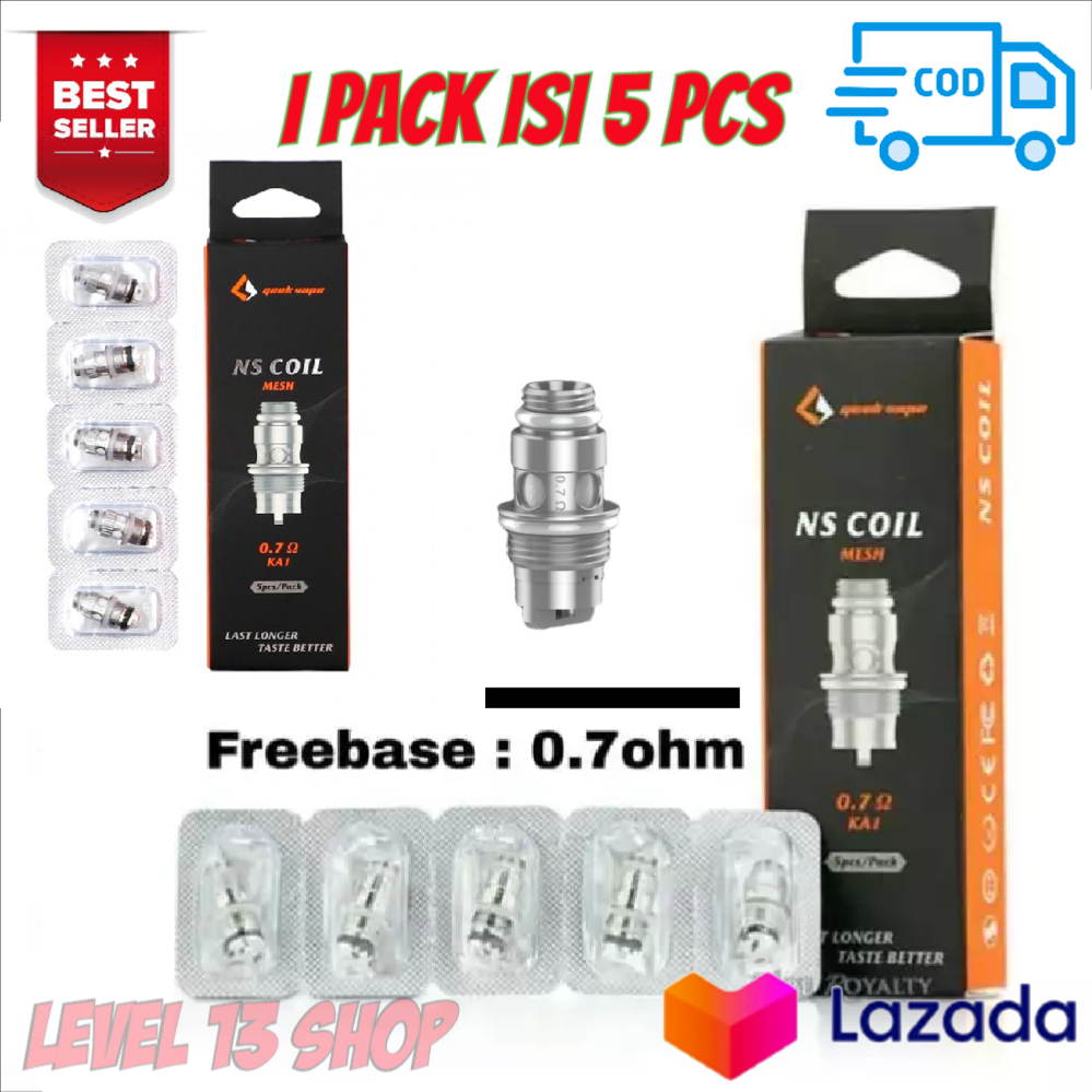 1 Pack isi 5 Pcs COIL FRENZY KIT NS COIL MESH 0.7OHM | Lazada Indonesia