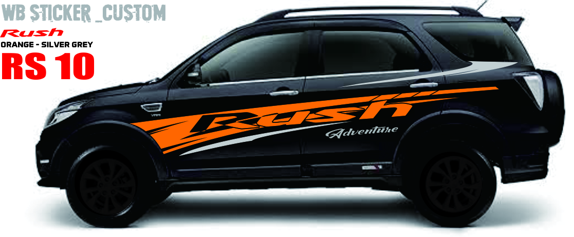 STICKER VARIASI BODY SAMPING CUTTING STICKER DECAL STICKER MOBIL RUSH ...