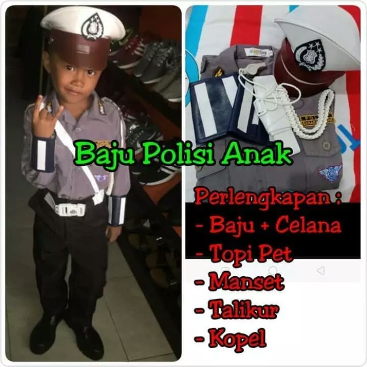 SERAGAM POLISI ANAK ( POCIL ) | Lazada Indonesia