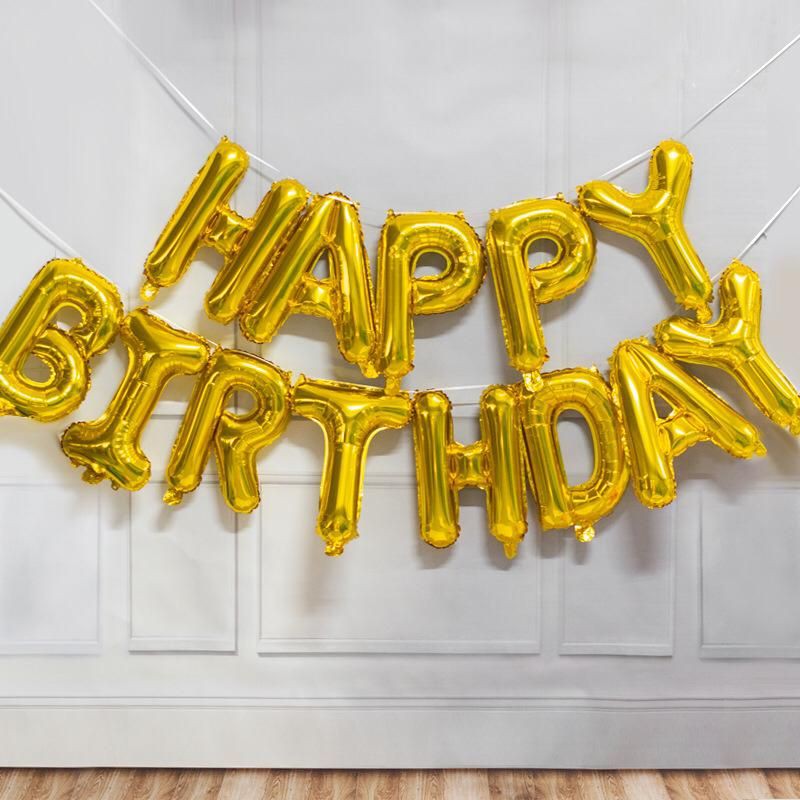 BALON FOIL HURUF HAPPY BIRTHDAY / BALON HAPPY BIRTHDAY SET / BALON ...