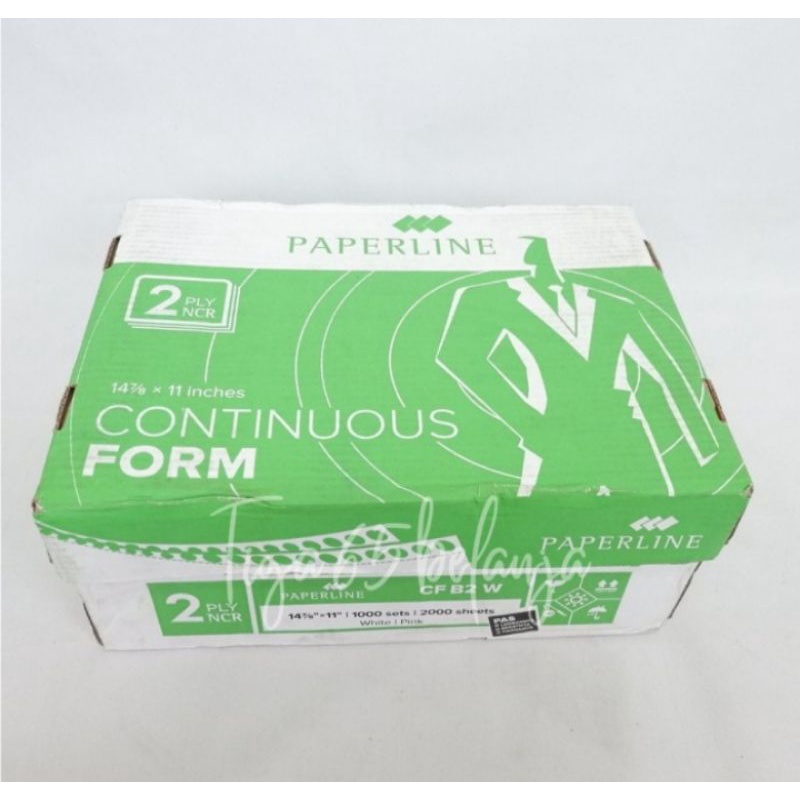 CONTINUOUS FORM 2 ply | Kertas Komputer Paperline 14 7/8 x 11 CF B2 W ...