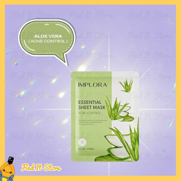 Implora Essential Sheet Mask | Masker Wajah | Moisturizing | Acne ...