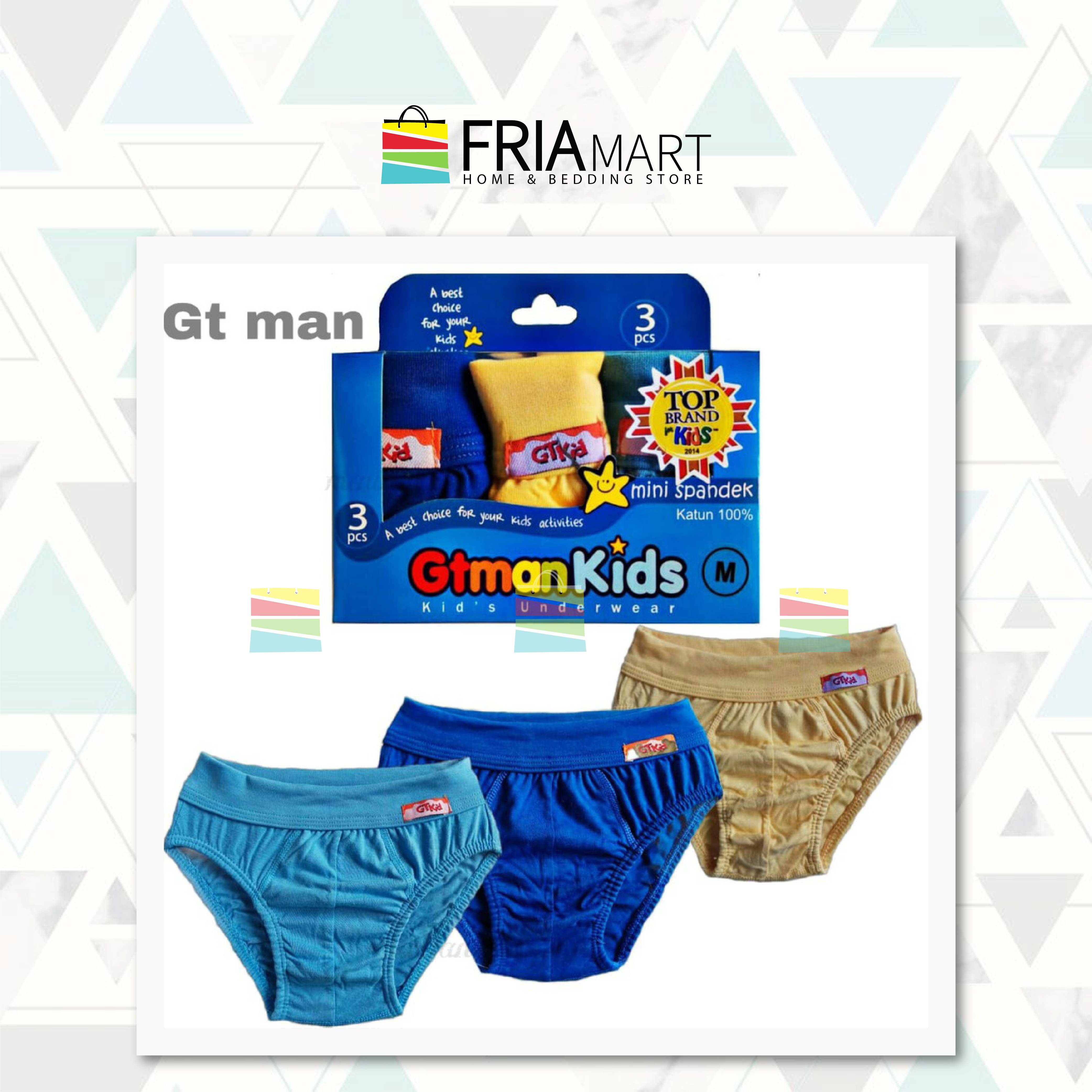 GT man - Celana Dalam / CD Anak Laki GTMAN KIDS 708 Mini Spandex Isi 3 ...