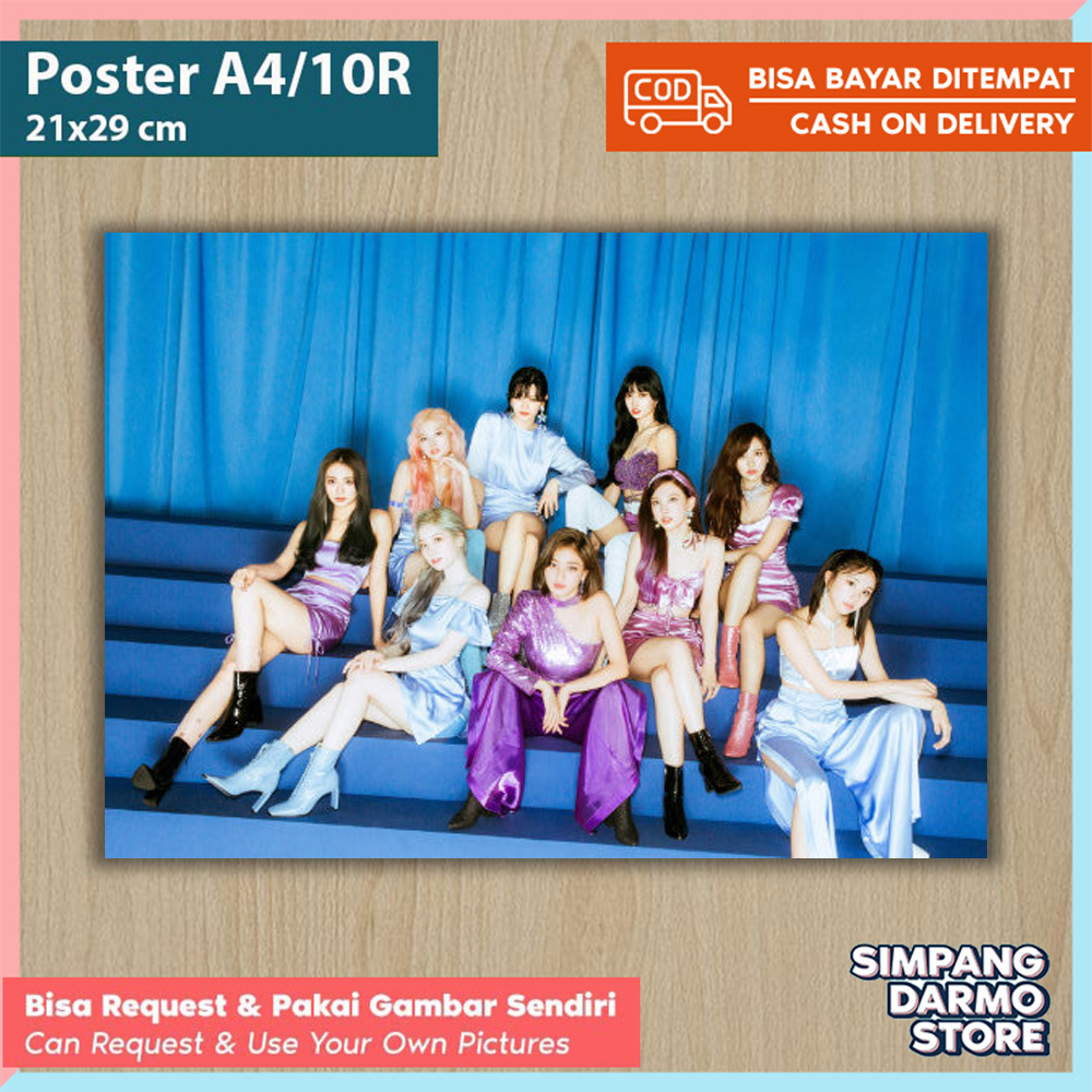 Poster TWICE ALL MEMBER Feel Special KPOP Terbaru Ukuran A4 / A3 Besar ...