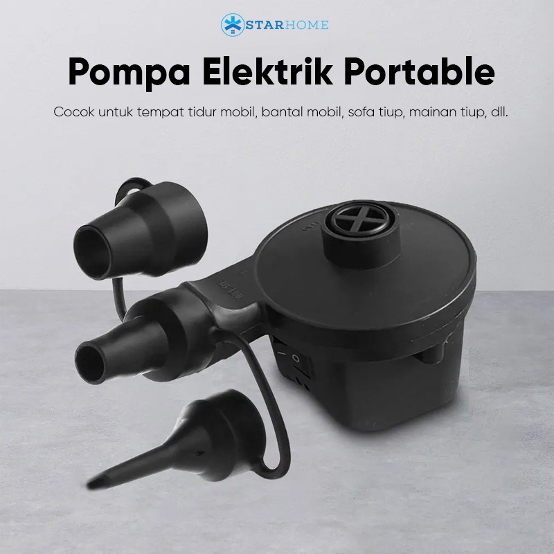 Pompa Angin Listrik Kasur Angin Balon Kolam Renang Vakum Portable ...