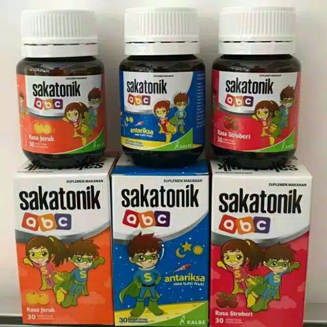 SAKATONIK ABC isi 30 tablet MULTIVITAMIN MAKANAN HISAP VITAMIN ...