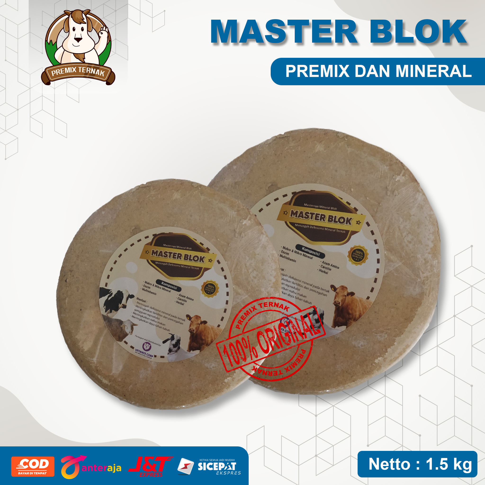 Mineral Blok MASTER BLOK UKURAN BESAR 1.5 KG | Masternya Mineral Block ...