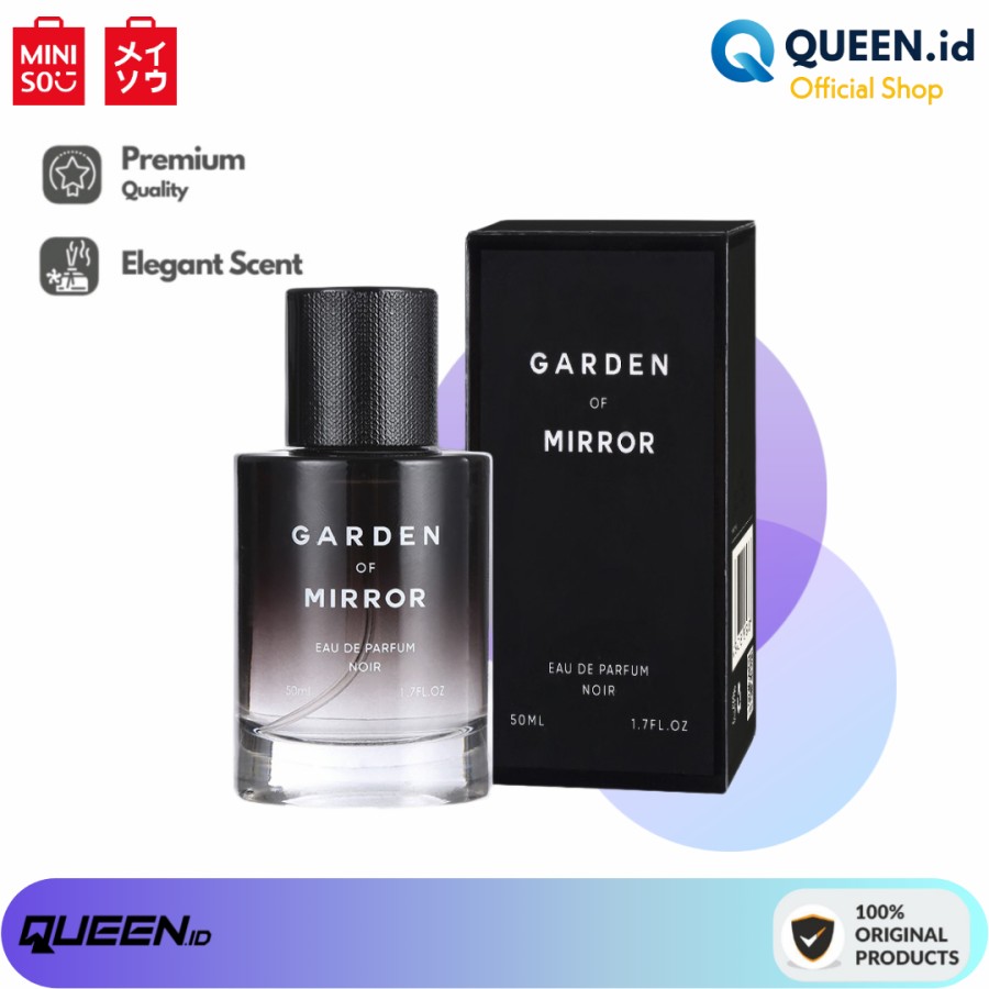 Miniso Garden Of Mirror Noir Men Perfume 50ml - Parfum Pria Laki-laki ...