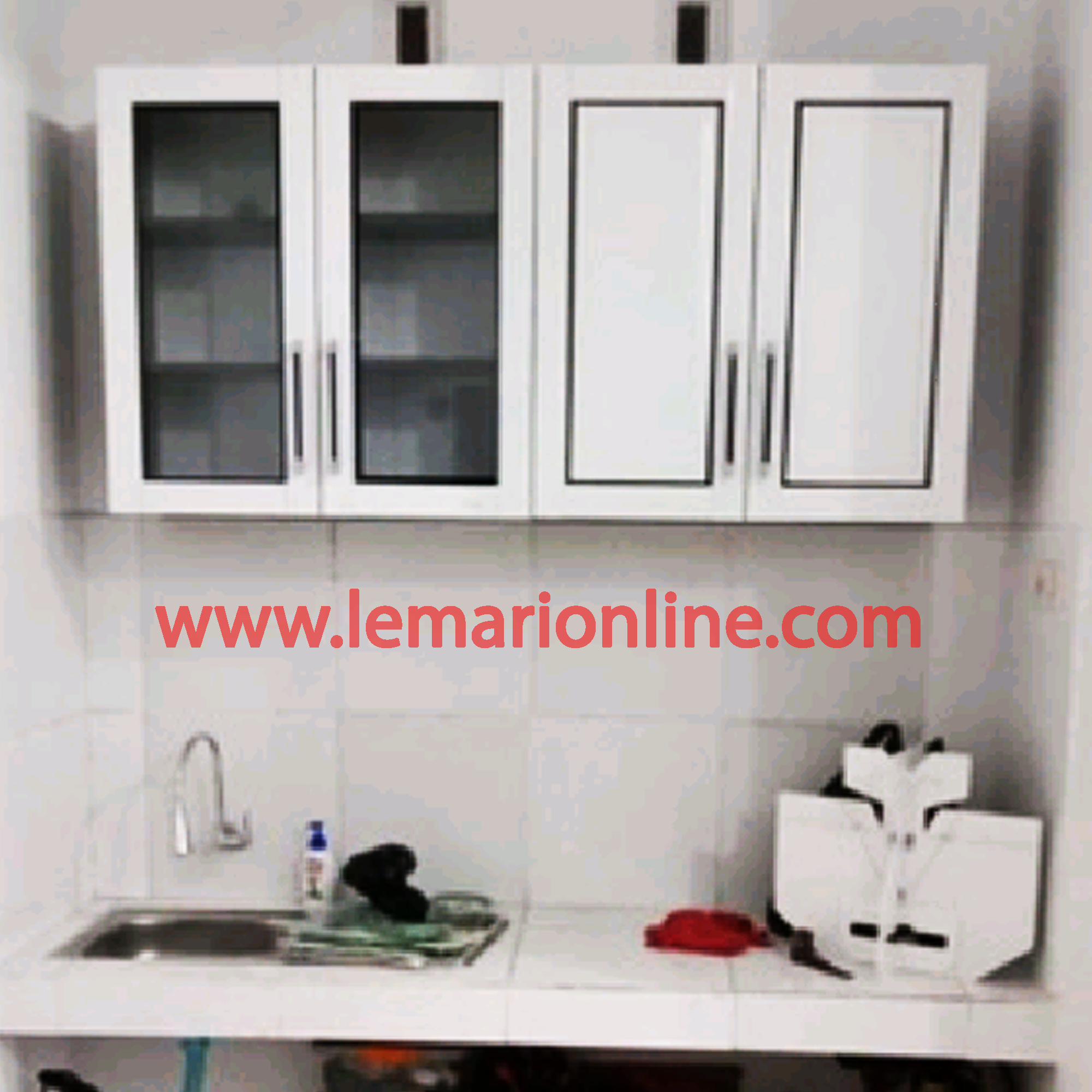 Lemari Dapur Gantung Dinding 4 Pintu | Lazada Indonesia