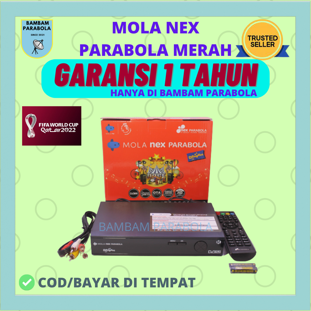 NEX PARABOLA RECEIVER PARABOLA MERAH | Lazada Indonesia