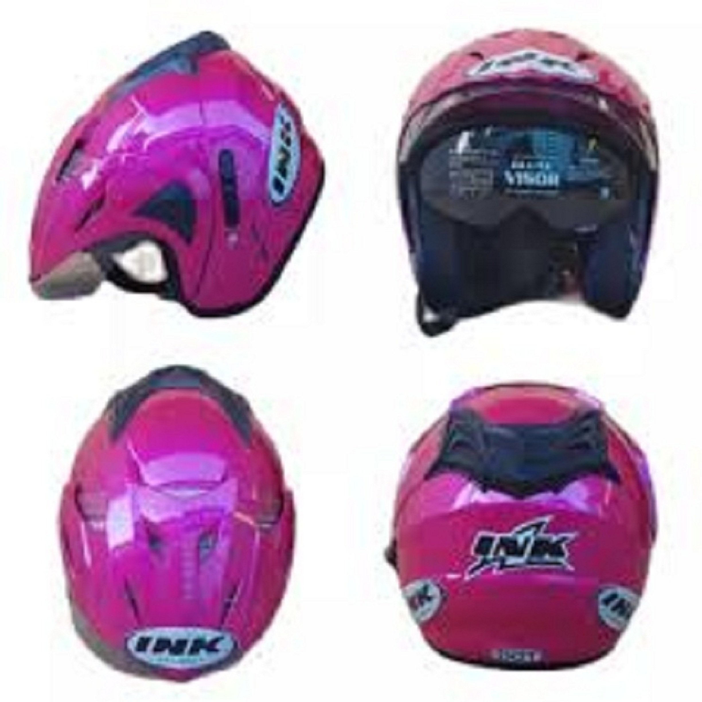 INK HELM DOUBLE VISOR REALPICT MERK KVN | Lazada Indonesia