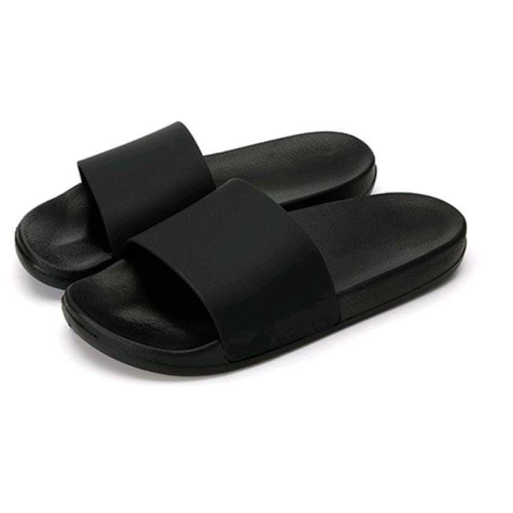 Sandal Selop Karet Pria Flip Flop Slide Sport Trendy Hitam Polos size ...