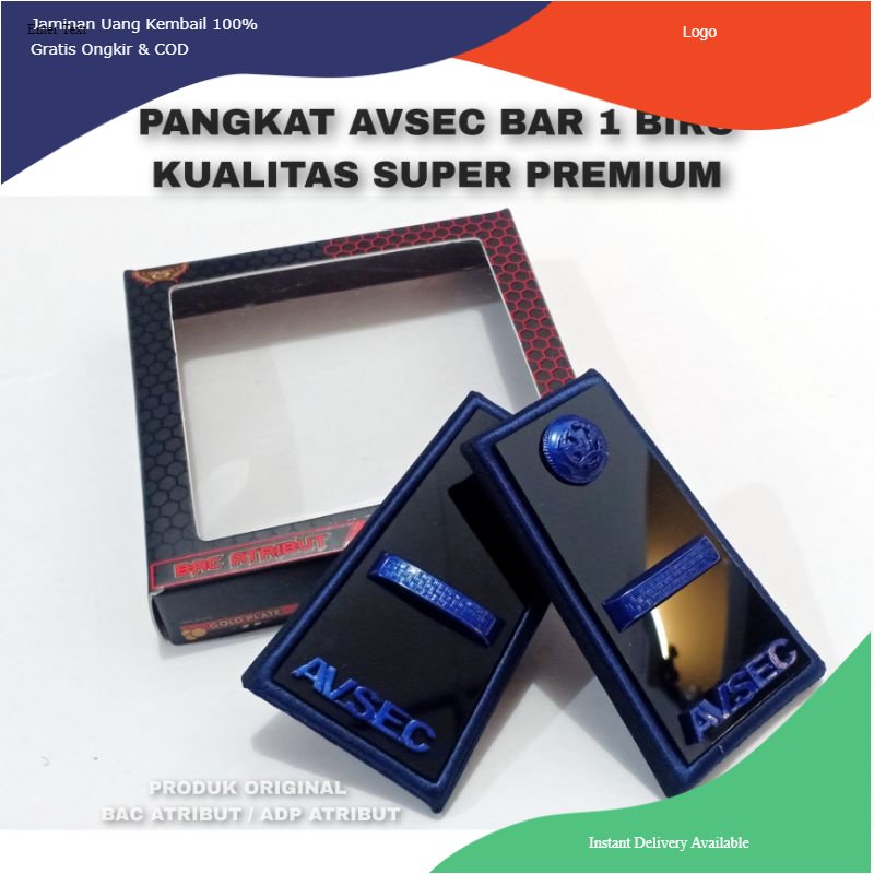 pangkat avsec bar 1 biru exclusive | Lazada Indonesia