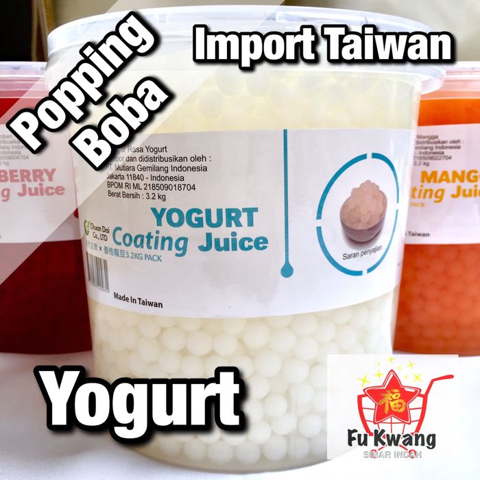 Popping Boba Rasa Yogurt Import Taiwan 3,2 kg | Lazada Indonesia