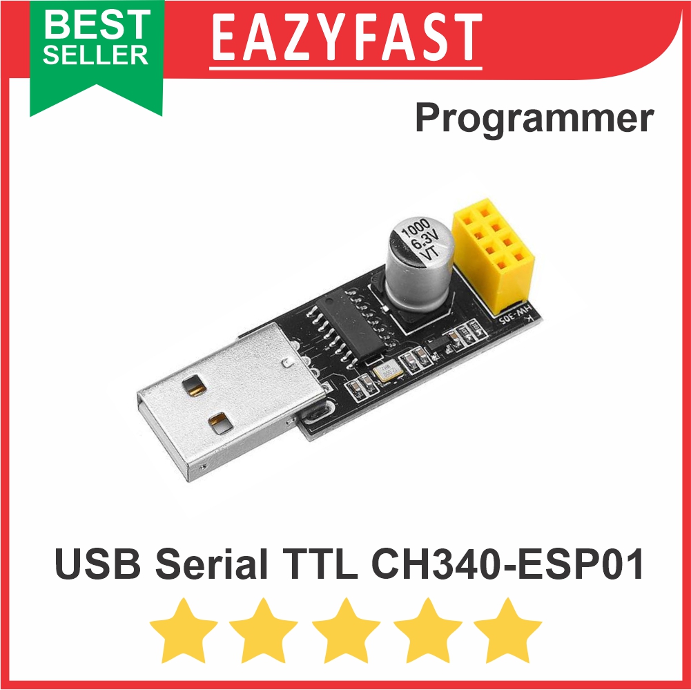 CH340 CH 340 USB To RS232 ESP8266 ESP01 TTL Serial Converter Adapter ...