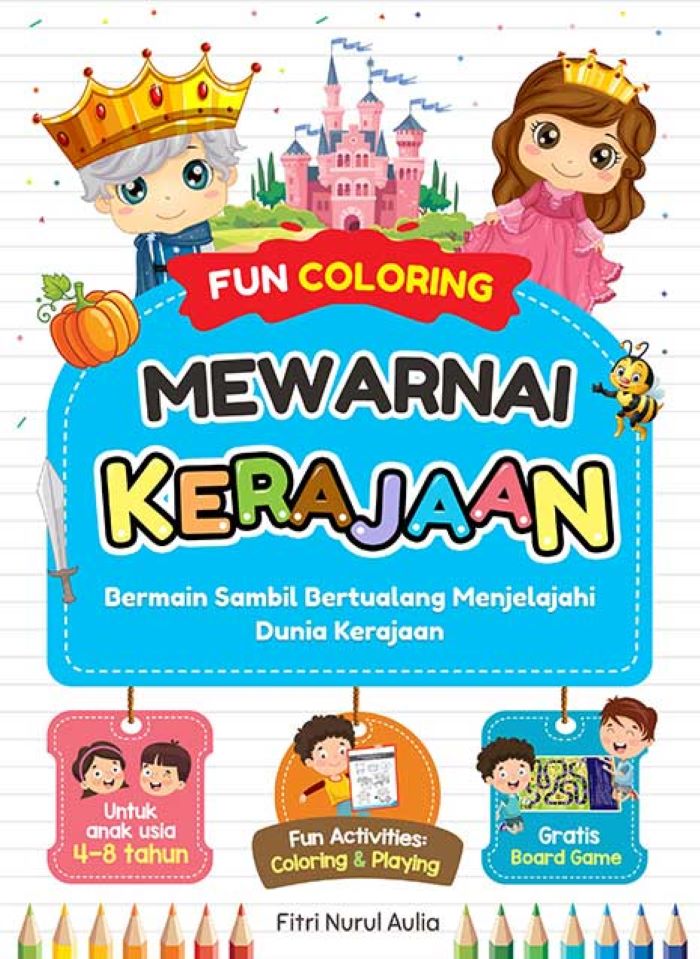 Buku Fun Coloring Mewarnai Kerajaan | Lazada Indonesia
