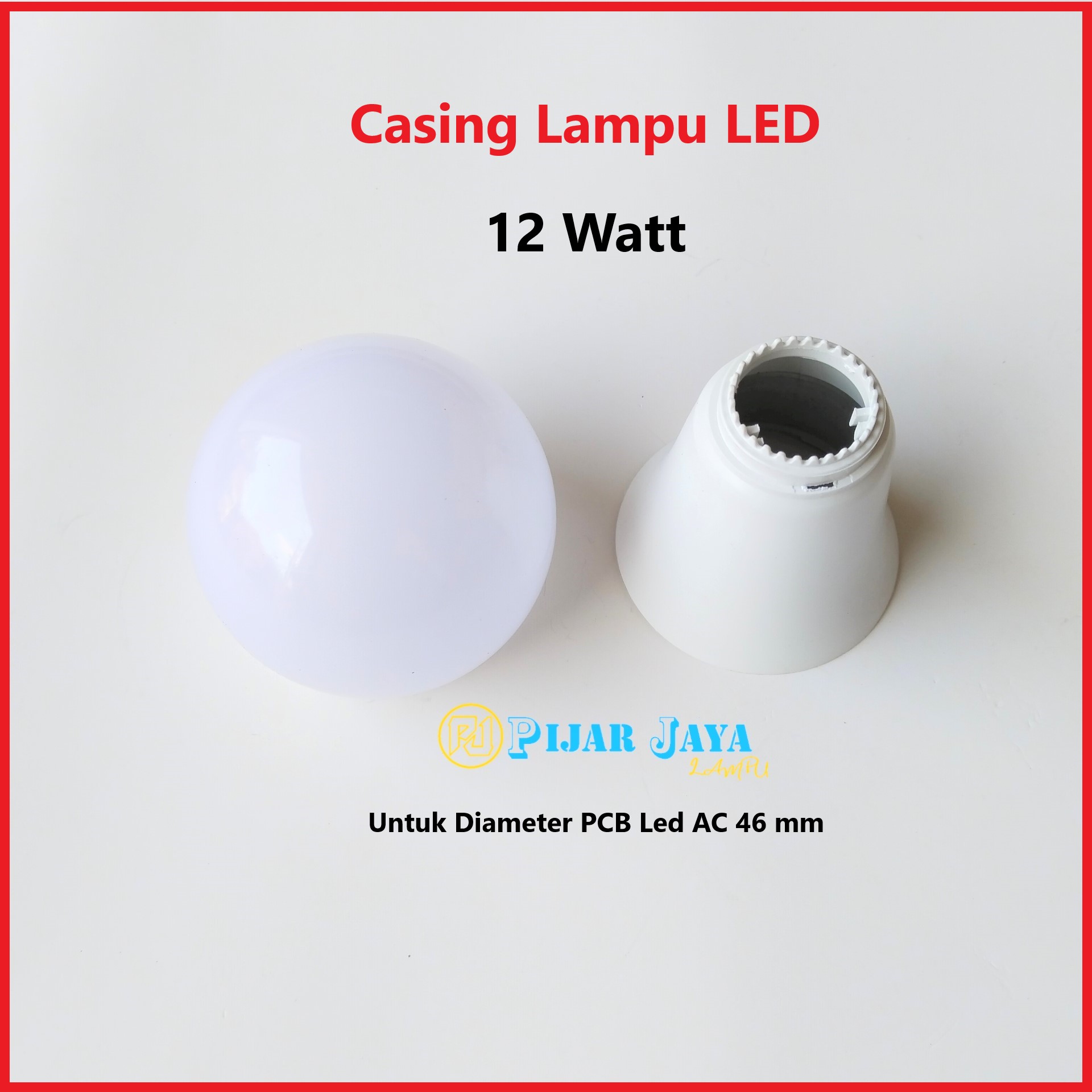 Casing Lampu LED 12 Watt D - 46MM Model Bulat A-Bulb 12W | Lazada Indonesia