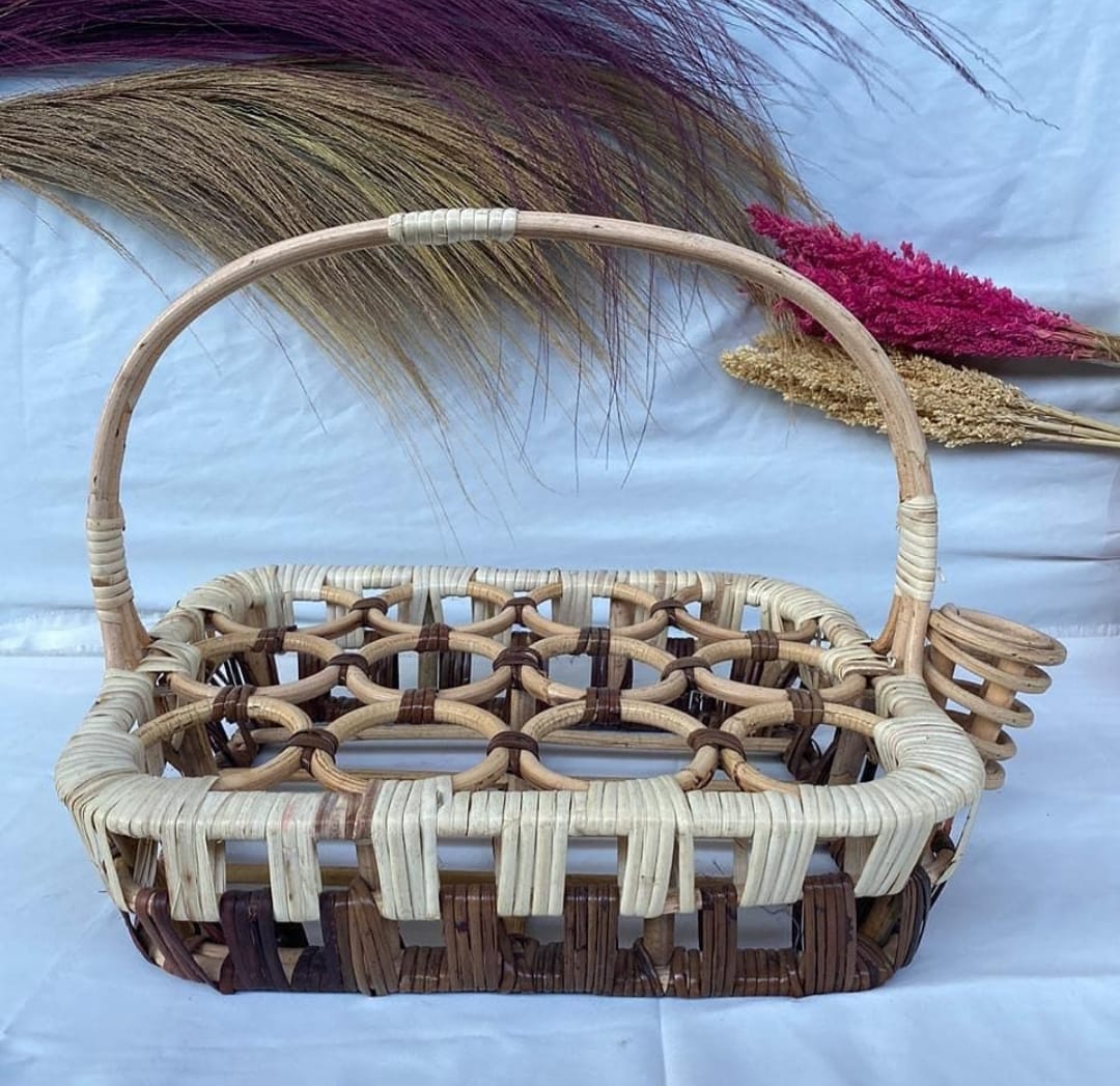 Tempat Aqua Gelas 12 Lubang / Tatakan Aqua Gelas / Tempat Minuman Rotan ...