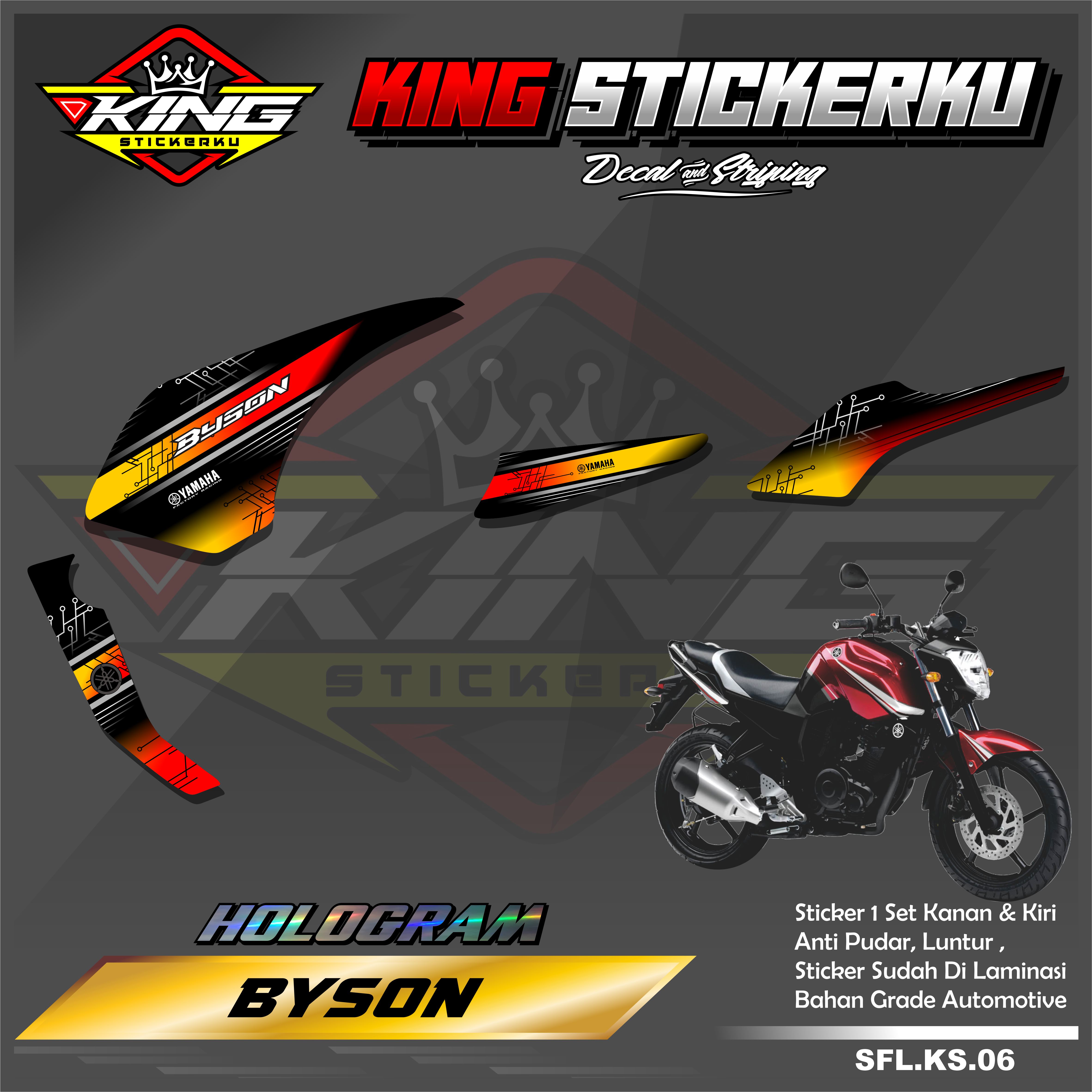 Sticker Striping List Variasi Byson - Stiker Striping Aksesoris Motor ...