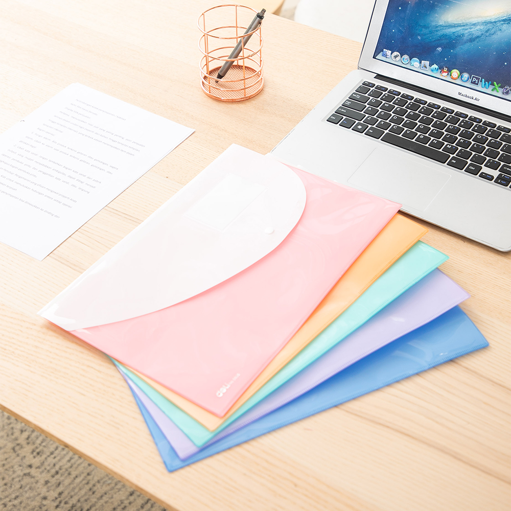 Folder File /Tempat file Dokumen plastik berwarna E5506 | Lazada Indonesia