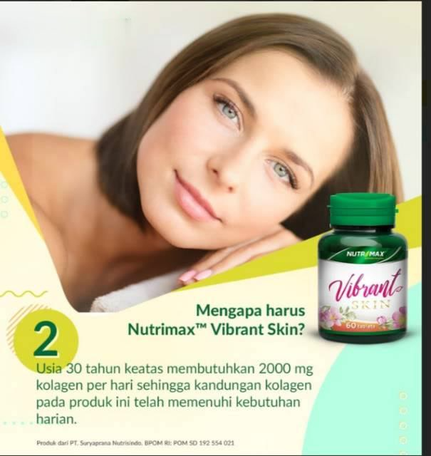 Vitamin Nutrimax Vibrant Skin Isi 30 Tablet Vitamin Kolagen Collagen ...