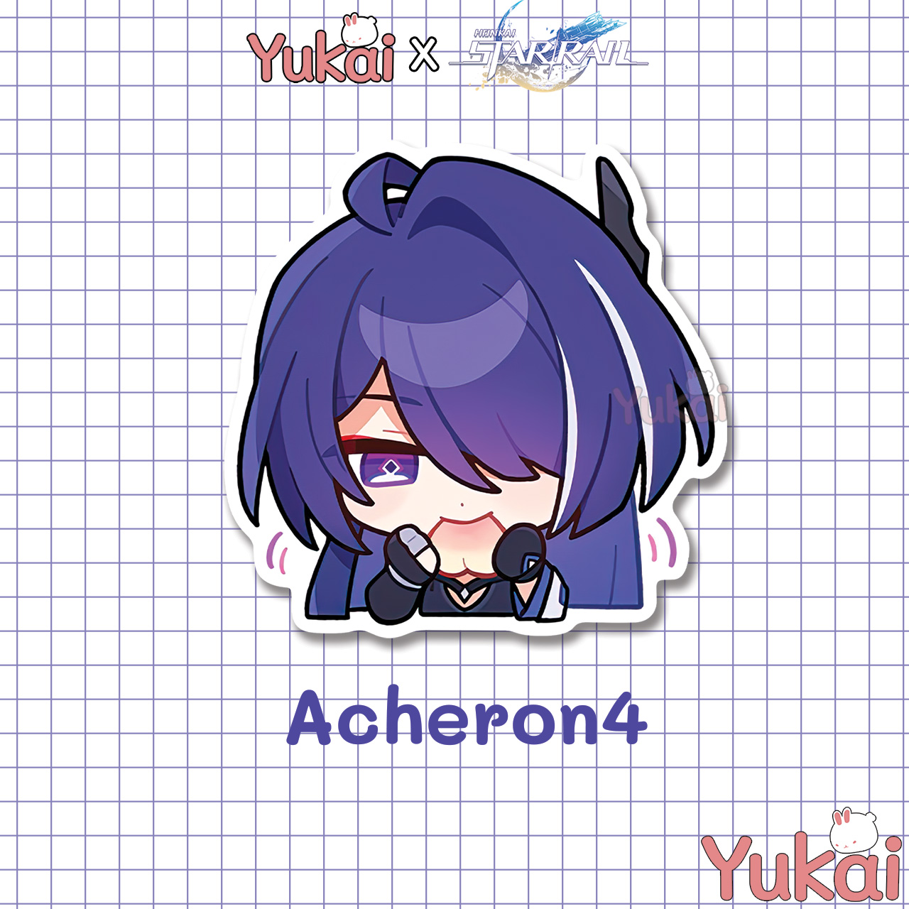 Stiker Acheron Honkai Star Rail (HSR) Premium, Sticker Anime Waterproof ...