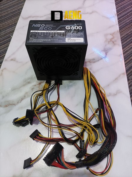 Power Supply Psu Power Suplay Pc Merk NEO ECO G600 300 Watt kabel ...
