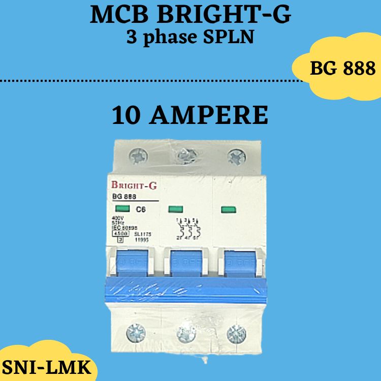 Promo MCB 3 Phase 6A 10 a 16 a 20 a 25 a 32 a 40 a 3P Ampere SPLN LMK ...
