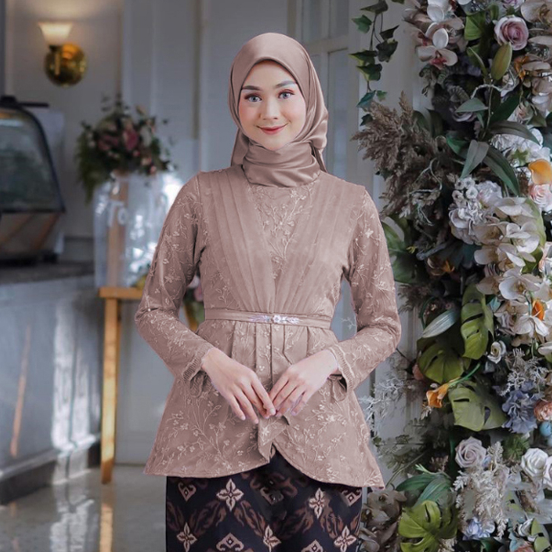 EMRAN BATIK - Atasan Kebaya Wanita Brokat Aufa Series Tille Mutiara ...