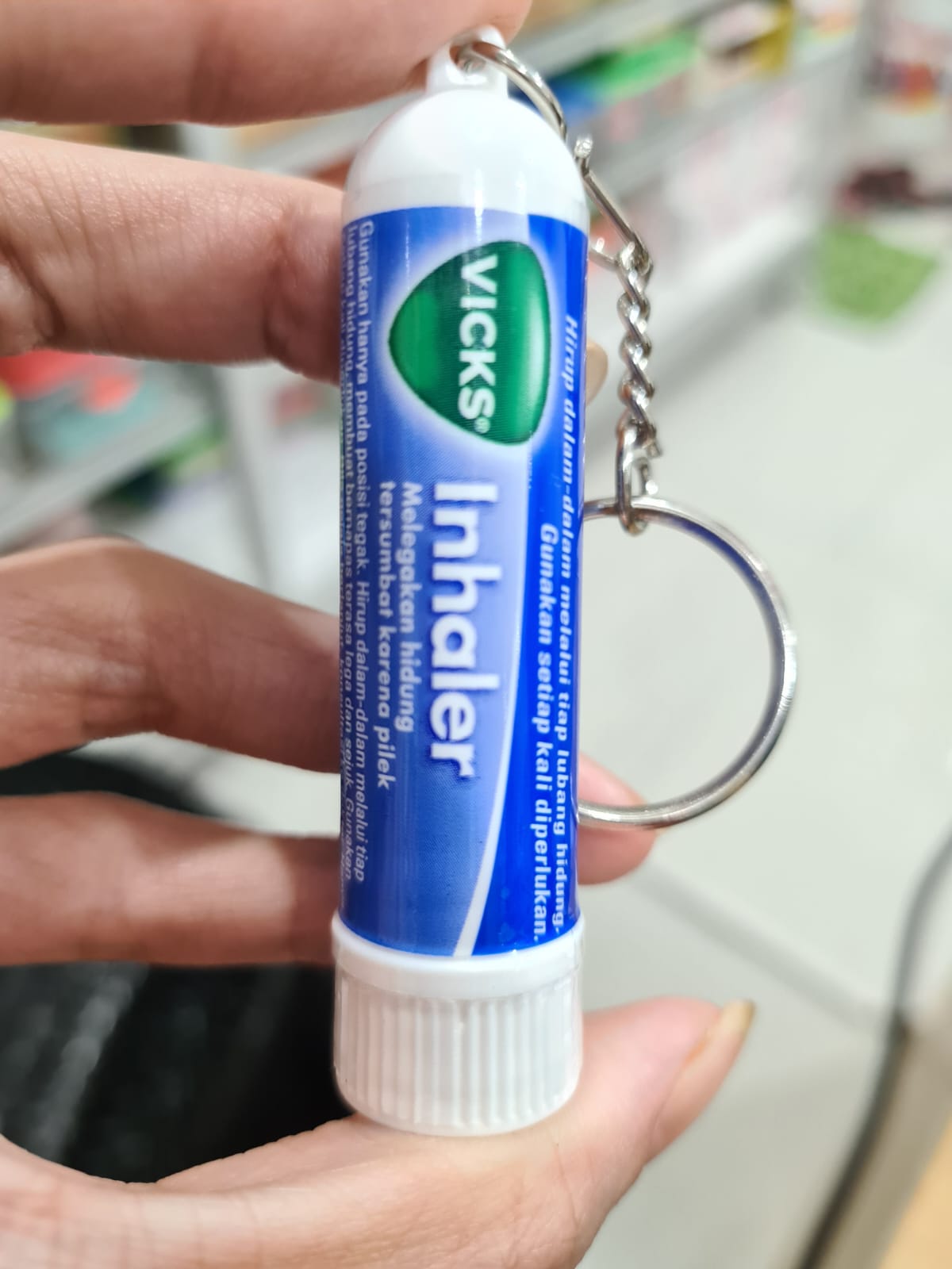 VICKS INHALER 0.5ML MELEGAKAN HIDUNG TERSUMBAT KARENA FLU ATAU PILEK ...