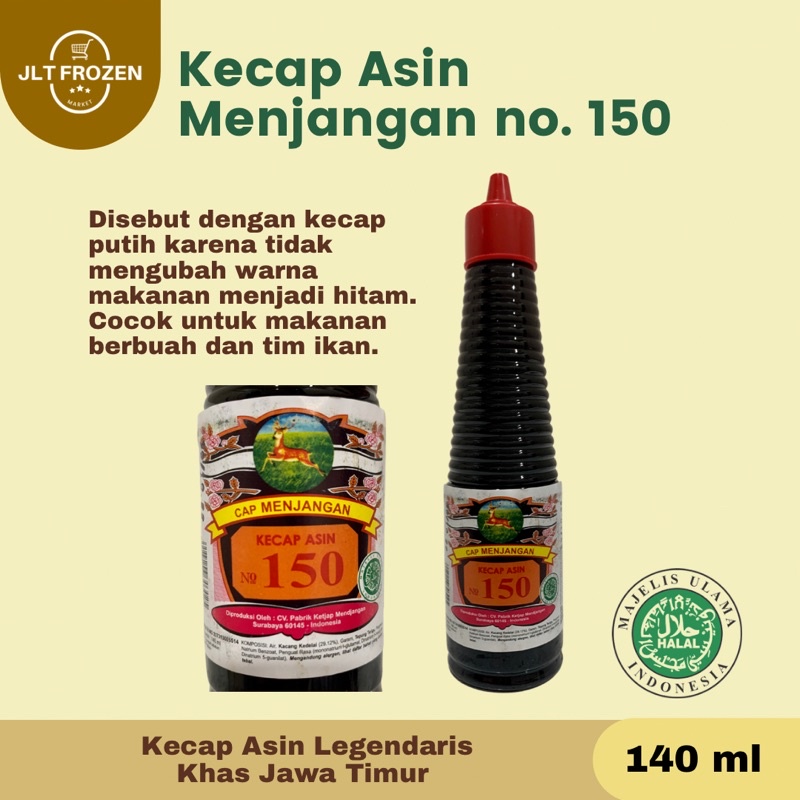 KECAP ASIN MENJANGAN NO. 150 HALAL - 140ml | Lazada Indonesia