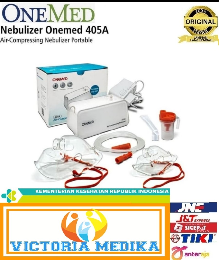 Original nebulizer kompresor bisa anak dan dewasa merk onemed ...