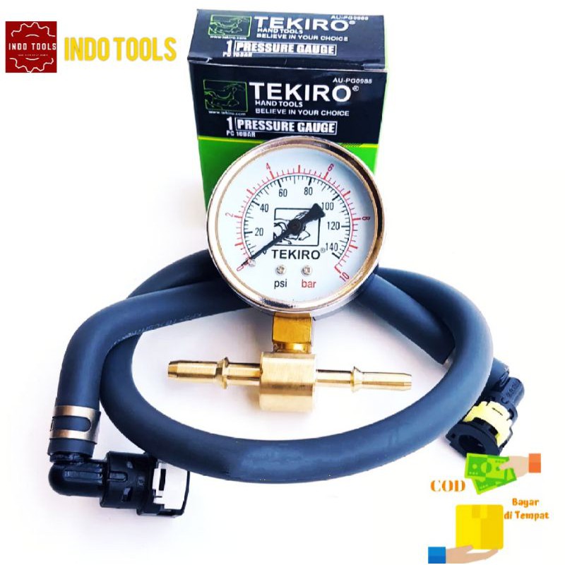 alat cek ukur pengukur tekanan pompa bensin fuel pump motor injeksi ...