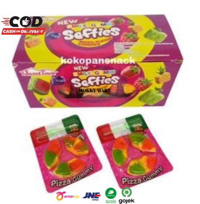 Softies Smile Gummi 10gr pizza box Permen Lunak aneka rasa bukan permen ...