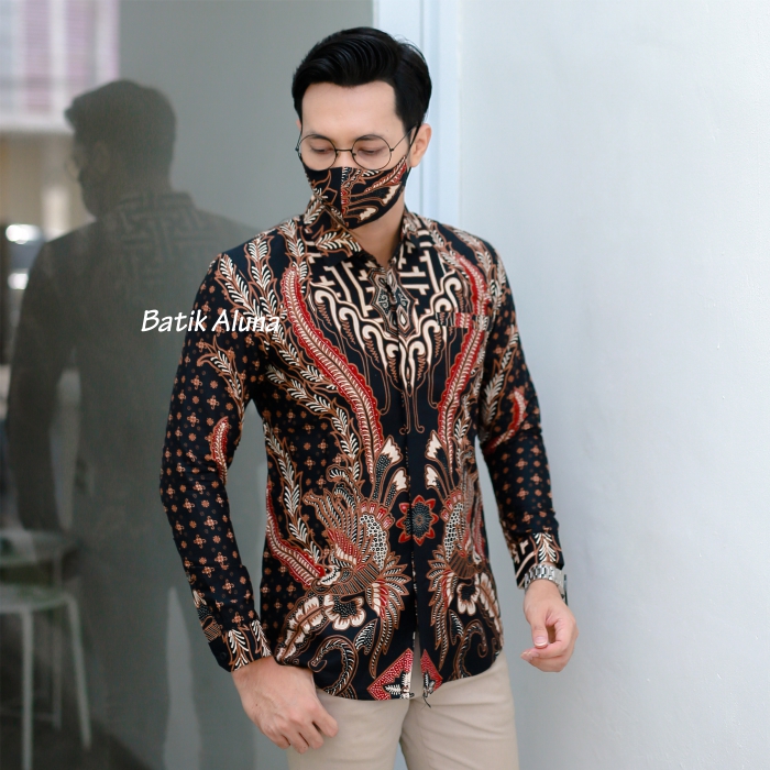 Kemeja Baju Batik Pria Slimfit Motif Cemorokandang Katun Prima Premium ...