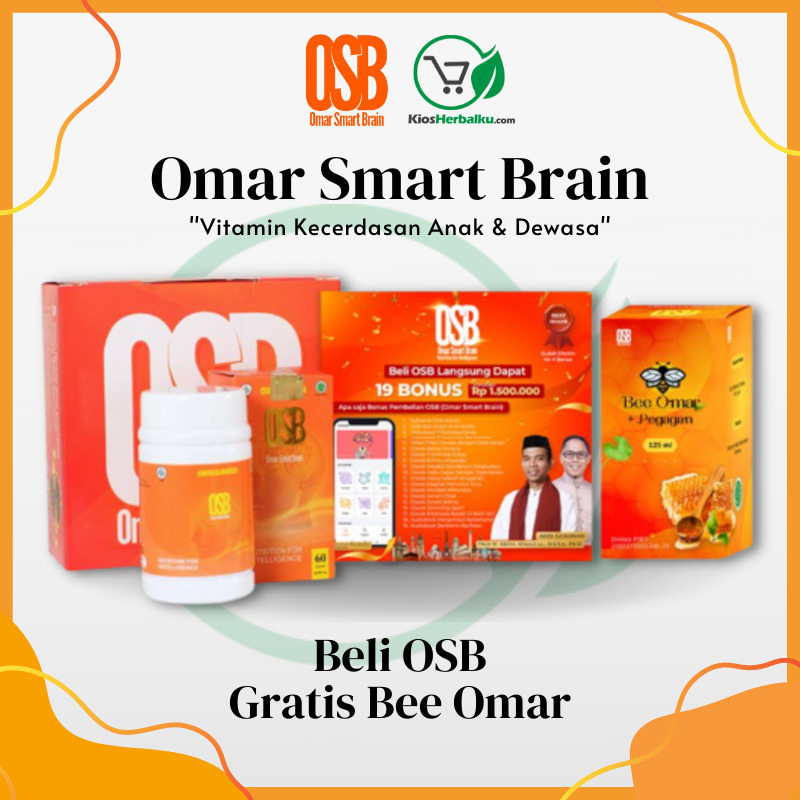 FREE MADU BEE OMAR!! - OSB VITAMIN OTAK ANAK ORIGINAL OSB KAPSUL ASLI ...