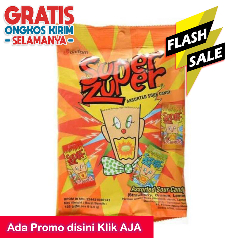 Permen Super Zuper Asem Aneka Rasa Buah 125 g | Lazada Indonesia