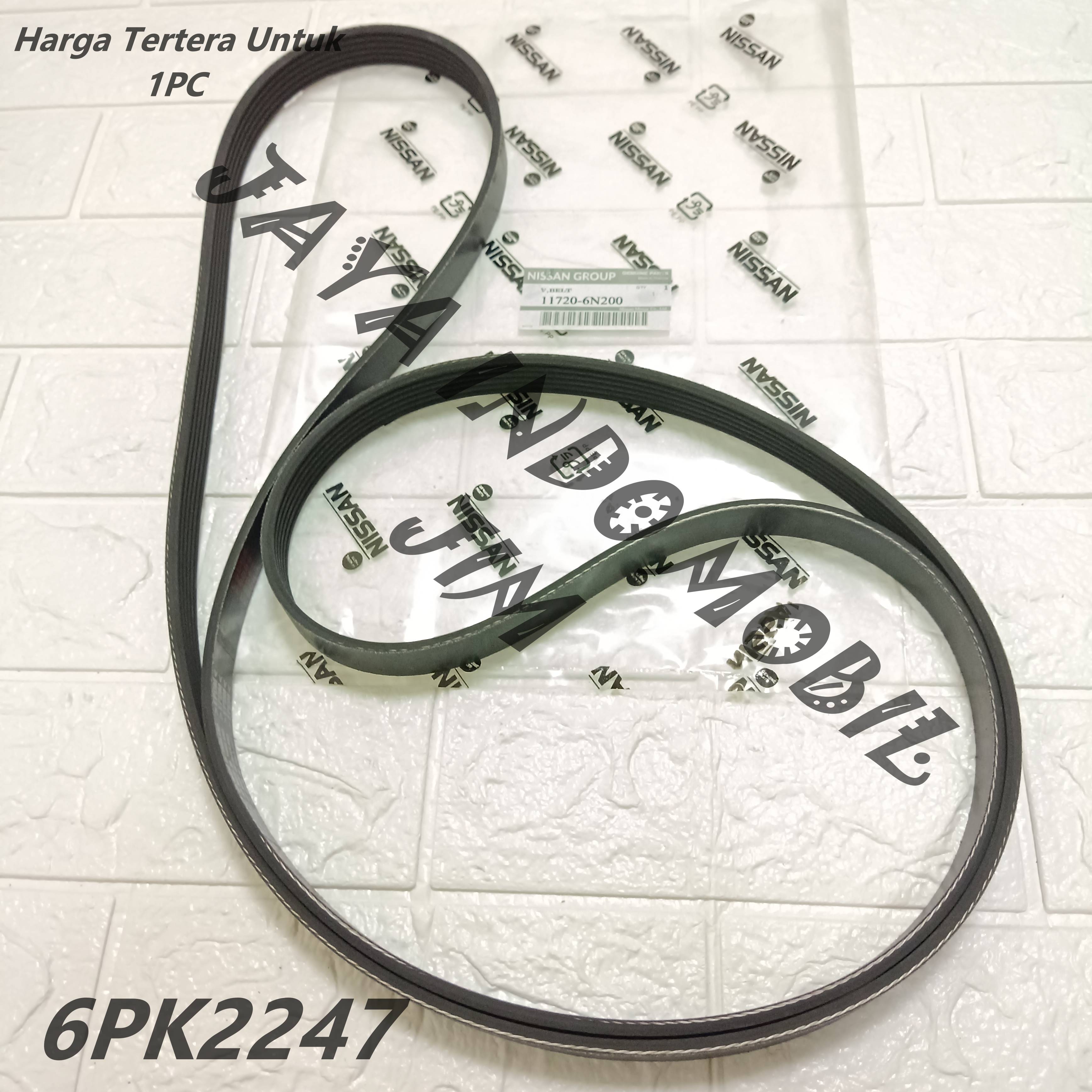 Fan Belt Tali Kipas Nissan X-trail Xtrail T30 Serena C24 6PK2247 1pc | Lazada Indonesia
