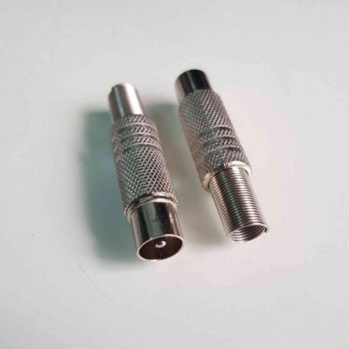 Jack Antena TV Female Male Konektor Colokan Antena Jak Antenna | Lazada ...