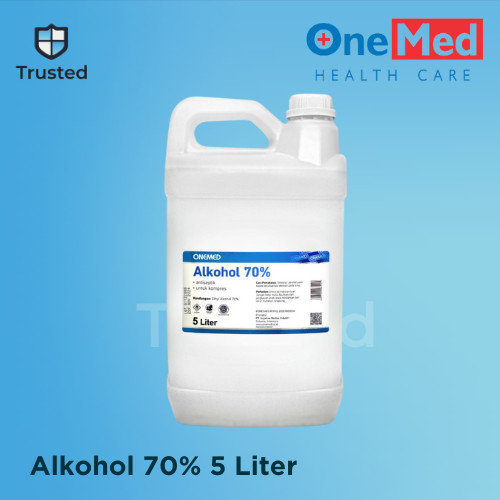ALKOHOL 70% 5 LITER ONEMED ALCOHOL 70% 5 LITER | Lazada Indonesia