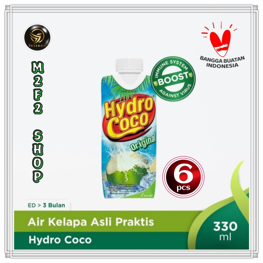 Minuman Air Kelapa Hydro Coco Original - 330 ml (Kemasan 6 Pcs ...