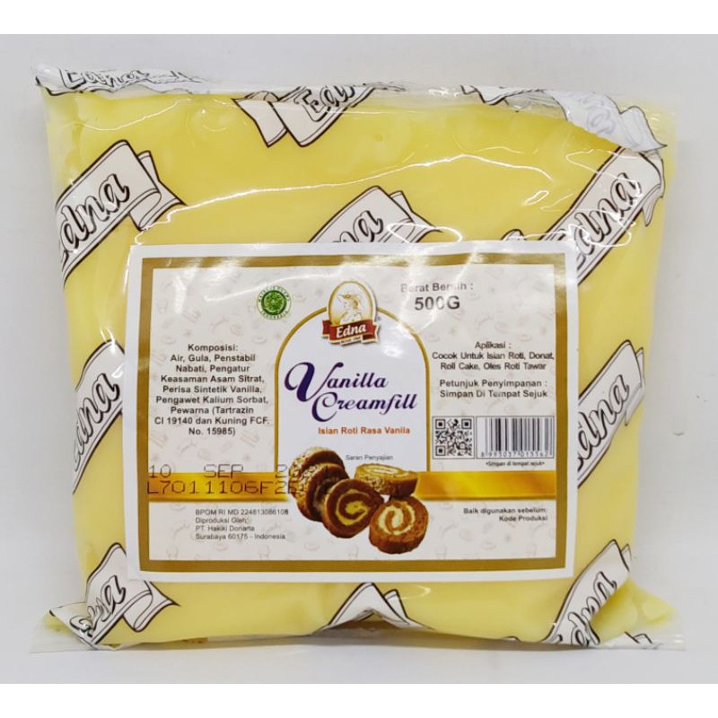 Edna Vanilla Creamfill 500gr Isian Roti Krim Rasa Vanila | Lazada Indonesia
