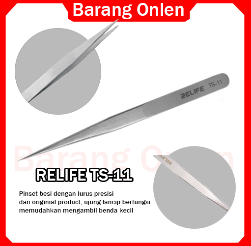Relife TS-11 Pinset japitan capitan Besi, lurus presisi, lancip ...