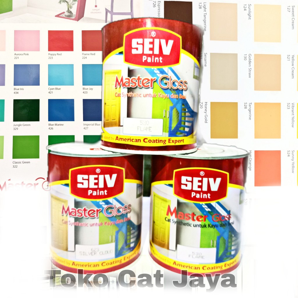 SEIV MASTERGLOSS Cat Kayu Besi 800gr | Lazada Indonesia