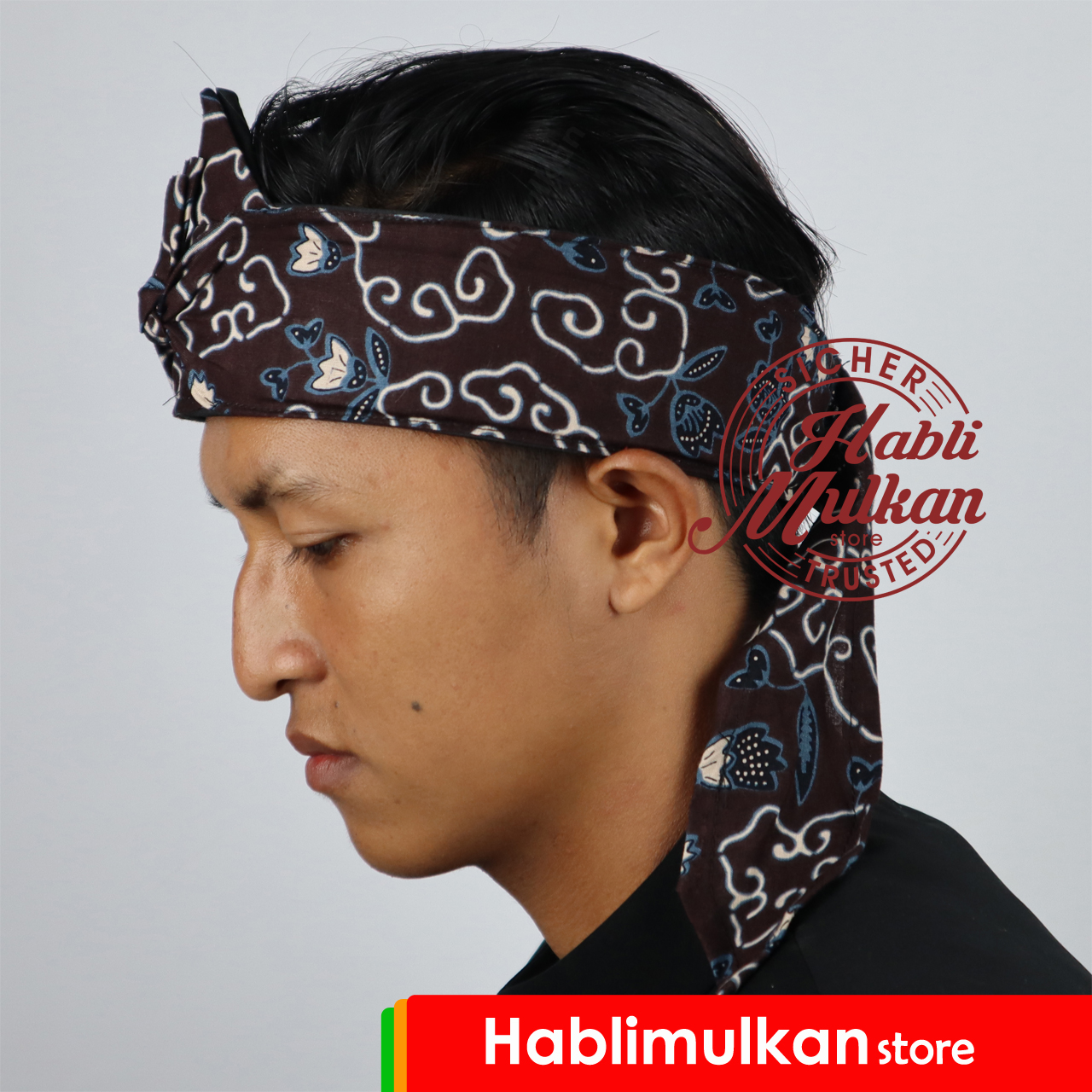 Iket Kepala Sunda Jawa Batik Wadasan Mega Mendung | Lazada Indonesia
