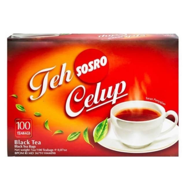 Teh sosro celup black tea isi 100 | Lazada Indonesia